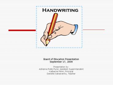 PPT – Board of Education Presentation PowerPoint presentation | free to ...