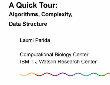 PPT – A Quick Tour: PowerPoint presentation | free to download - id ...