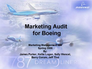 PPT – Marketing Audit for Boeing PowerPoint presentation | free to ...