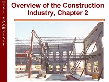Overview of the Construction Industry, Chapter 2 presentation | free to ...