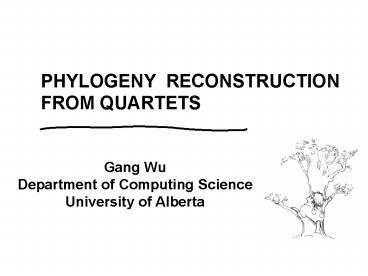 PPT – PHYLOGENY RECONSTRUCTION PowerPoint presentation | free to view ...