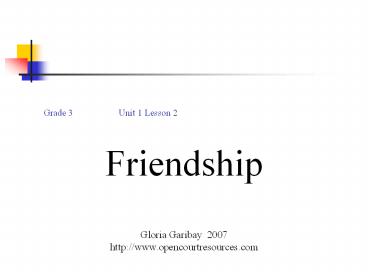 Grade 3 Unit 1 Lesson 2 presentation | free to download