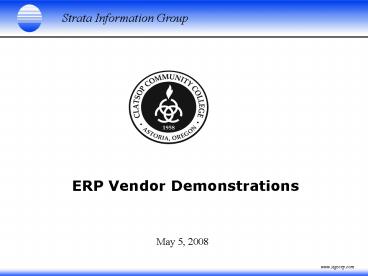 ERP Vendor Demonstrations presentation | free to view