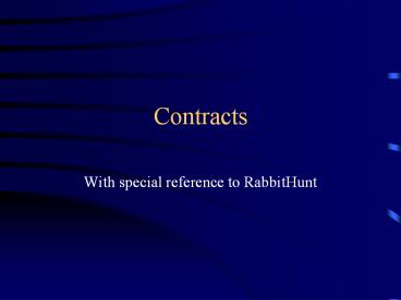 PPT – Contracts PowerPoint presentation | free to download - id: 14bb78 ...