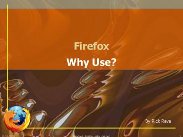 Firefox presentation | free to view
