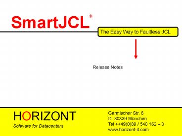 SmartJCL presentation | free to view
