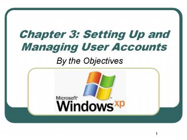 Chapter 3: Setting Up and Managing User Accounts presentation | free to ...