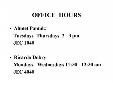 OFFICE HOURS presentation | free to view