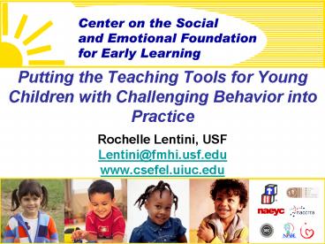 Putting the Teaching Tools for Young Children with Challenging Behavior ...