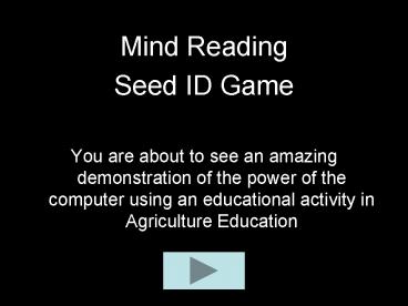 PPT – Mind Reading PowerPoint presentation | free to view - id: 169898 ...
