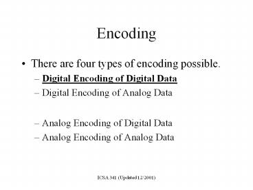 Encoding presentation | free to download