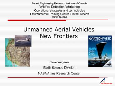 Unmanned Aerial Vehicles New Frontiers presentation | free to view
