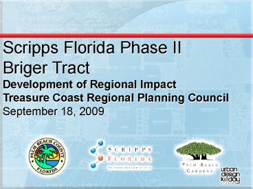 PPT – Scripps Florida Phase II PowerPoint presentation | free to view ...
