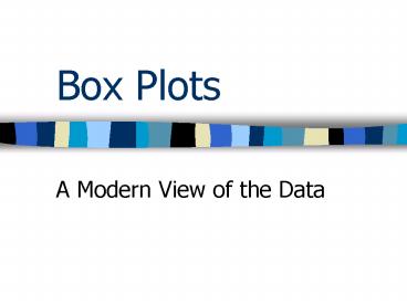 Box Plots presentation | free to view