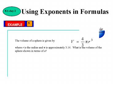 Using Exponents in Formulas presentation | free to view