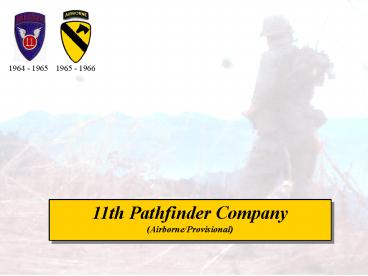 11th Pathfinder Company presentation | free to view