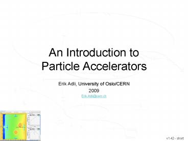 PPT – An Introduction to Particle Accelerators PowerPoint presentation ...