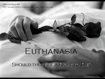 Euthanasia presentation | free to view