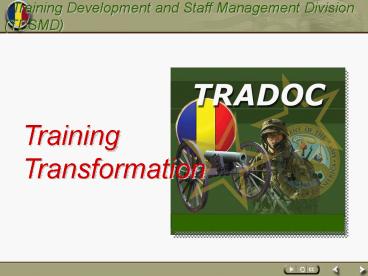 Army Performance Improvement and Training Development presentation ...