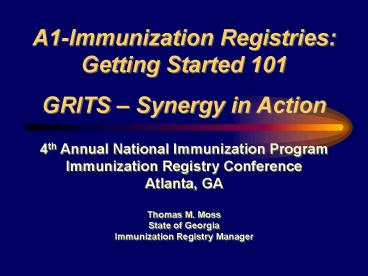 4th Annual National Immunization Program presentation | free to download