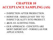 PPT – ACCEPTANCE SAMPLING FOR ATTRIBUTES Types Of Sampling Plans ...