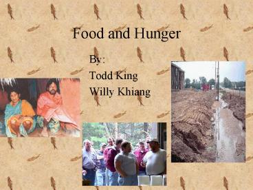 Food and Hunger presentation | free to view
