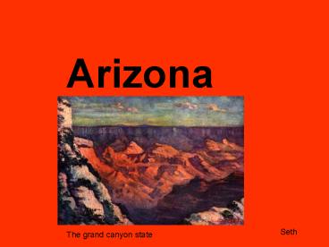 Arizona presentation | free to view