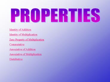 PROPERTIES presentation | free to view