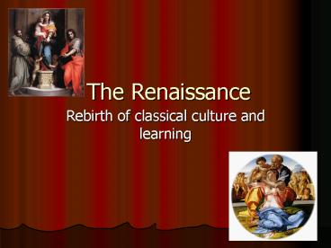 PPT – The Renaissance PowerPoint presentation | free to view - id ...