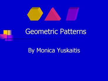 Geometric Patterns presentation | free to view