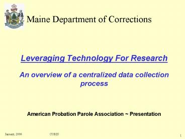 PPT – Leveraging Technology For Research An overview of a centralized ...
