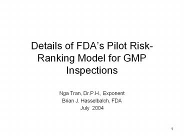 PPT – Details of FDA PowerPoint presentation | free to view - id ...