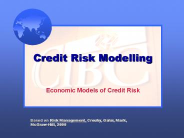 Credit Risk Modelling presentation | free to download