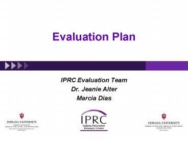 PPT – Evaluation Plan PowerPoint presentation | free to view - id ...