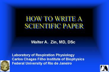 HOW TO WRITE A SCIENTIFIC PAPER presentation | free to view