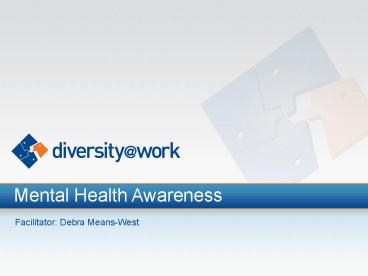 PPT – Mental Health Awareness PowerPoint presentation | free to view ...