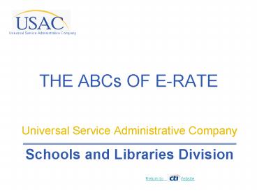 THE ABCs OF ERATE presentation | free to view