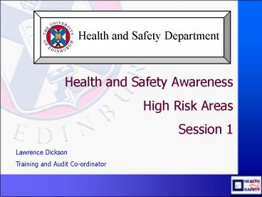 Health and Safety Awareness presentation | free to view