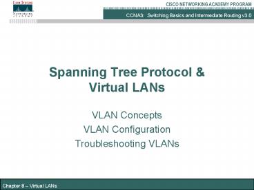 Spanning Tree Protocol presentation | free to view