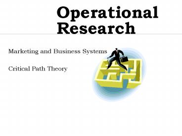 Operational Research presentation | free to view