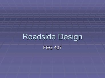 Roadside Design presentation | free to view