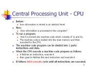PPT – The Central Processing Unit (CPU) PowerPoint presentation | free ...