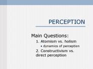 PPT – La Perception PowerPoint presentation | free to download - id ...