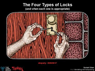 The Four Types of Locks and when each one is appropriate presentation ...