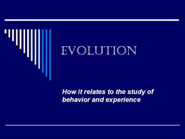 PPT – evolution PowerPoint presentation | free to download - id: 1b2445 ...