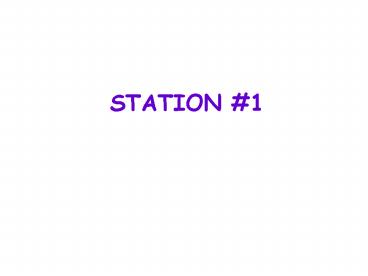 PPT – STATION PowerPoint presentation | free to view - id: 1b2688-MzNhO