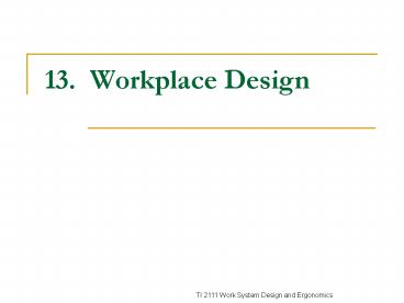 13. Workplace Design presentation | free to download