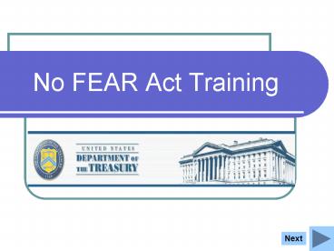 No FEAR Act Training presentation | free to view