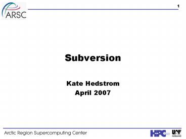 PPT – Subversion PowerPoint presentation | free to download - id ...