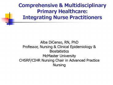 Comprehensive presentation | free to view